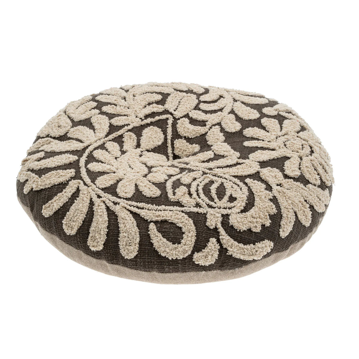 Charcoal Wildflower Round Pillow – Pot & Pantry