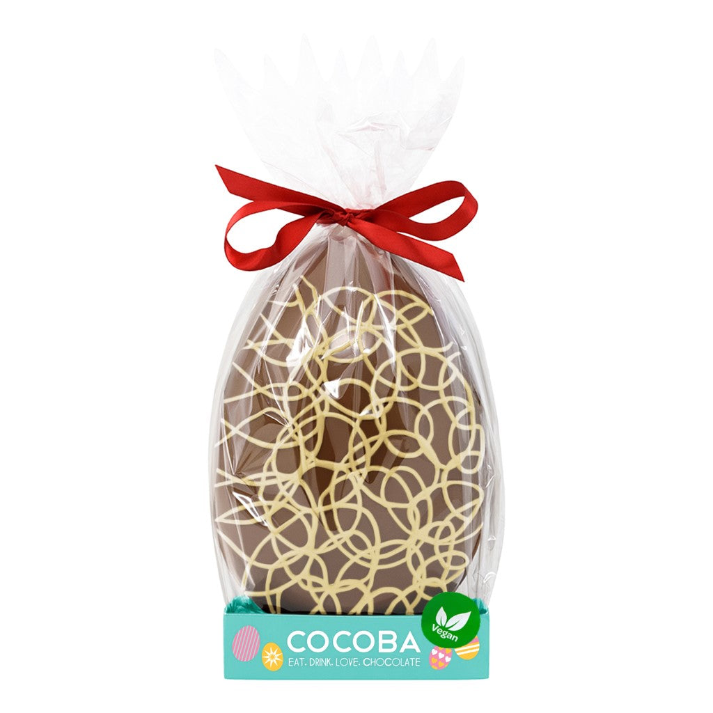 Cocoba White Drizzle Chocolate Easter Egg - Vegan – Pot & Pantry